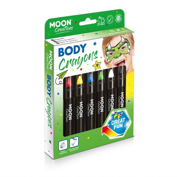 Moon Makeup | Makeup | Moon Makeup Face Body Crayons Primary Colours ...